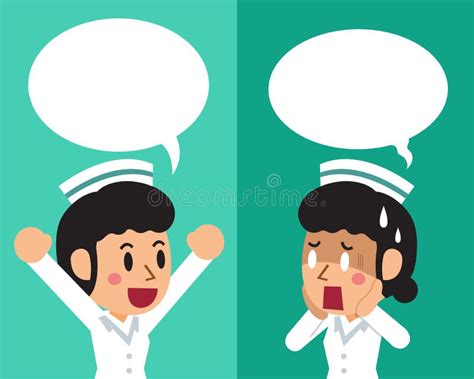 A Enfermeira Fêmea Dos Desenhos Animados Que Expressa Emoções