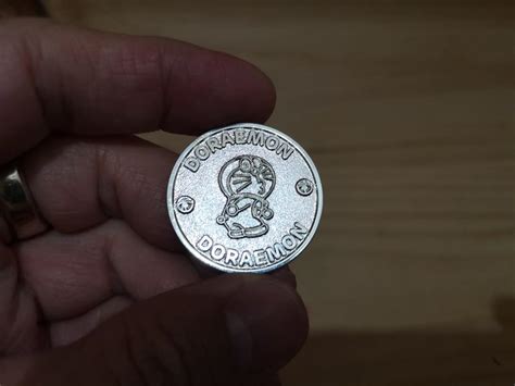 Original Doraemon Silver Plated Collector Coin Hobbies And Toys