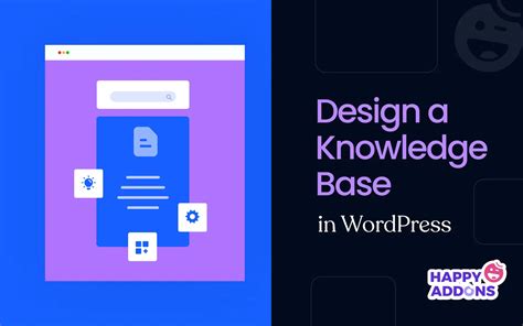 how to design a knowledge base in wordpress