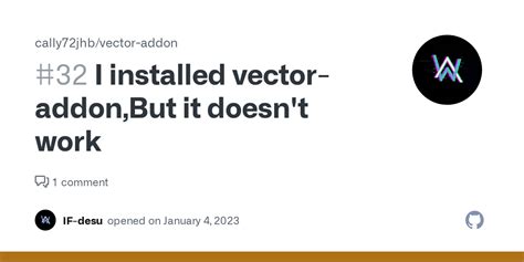 I Installed Vector Addonbut It Doesnt Work · Issue 32 · Cally72jhb