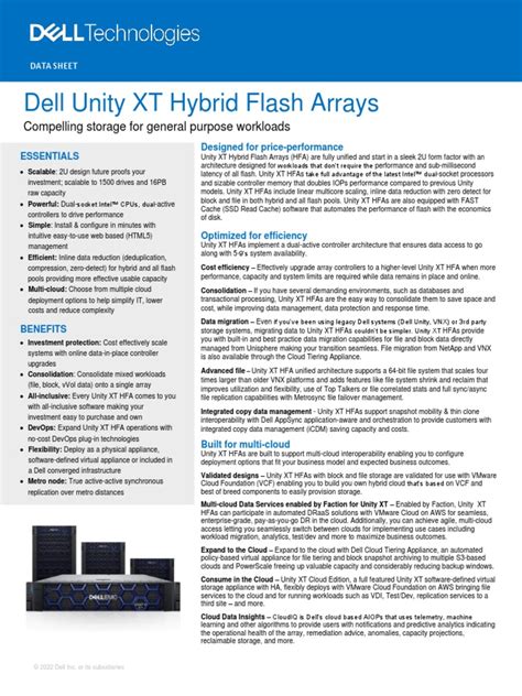 Unity Xt Hybrid Flash Arrays Hfa Pdf
