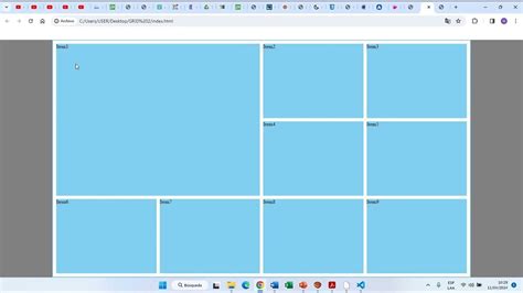 Html Css Javascript Clase 43 Grid Parte 8 Youtube