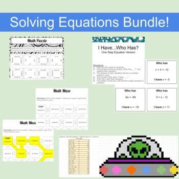 Solving Equations Bundle By Jim Burleson TPT