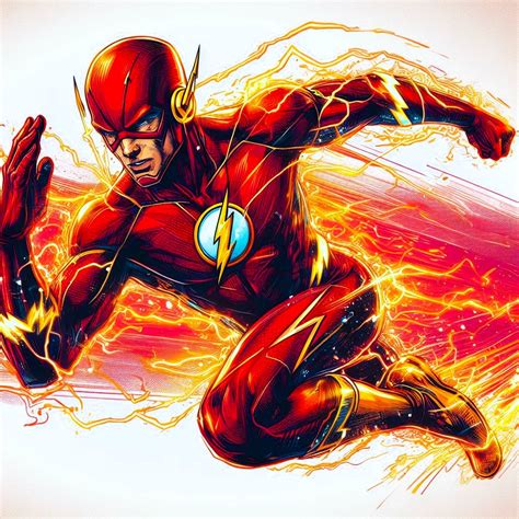 The Flash Colored Drawing By Jfsgallery On Deviantart