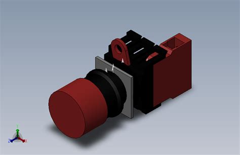 急停开关（a22e S 01） Solidworks 2001 模型图纸下载 懒石网