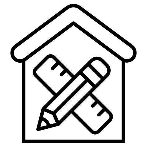 Interior Design Icon Line Vector Illustration 36401745 Vector Art At Vecteezy