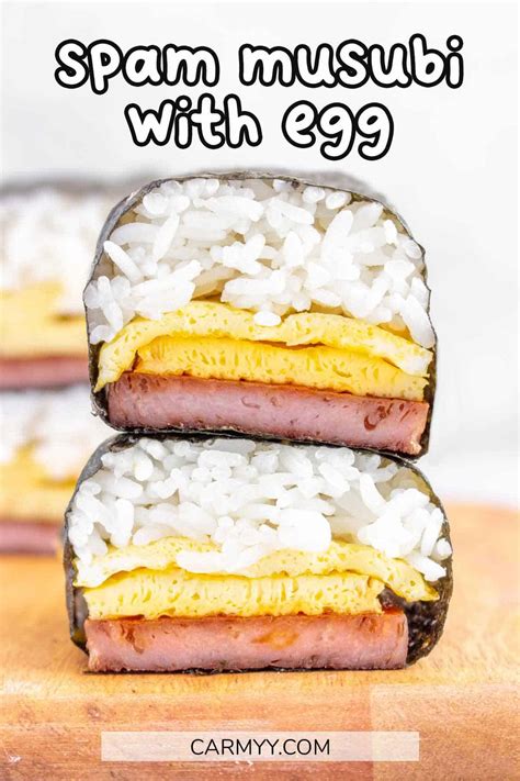 Spam Musubi With Egg Carmy Easy Healthy Ish Recipes