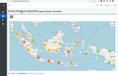 Peta Sebaran Opensid Menunjukkan Nilai Berbeda Setiap Kali Direfresh