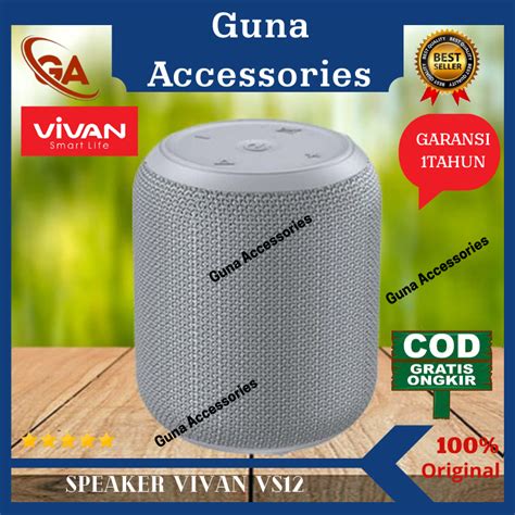 Speaker Bluetooth Vivan Surround Sound 360° Waterproof Ipx6 Vs12
