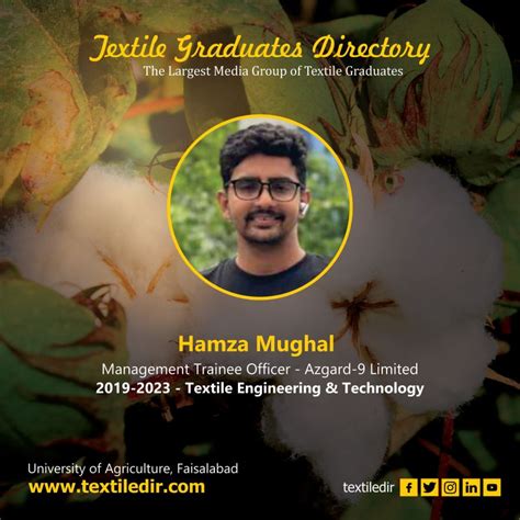 Textile Graduates Directory On Linkedin Join Us In Welcoming Mr Hamza