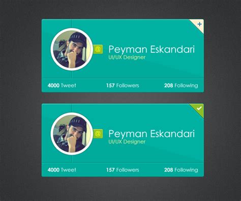 Twitter Widget On Behance