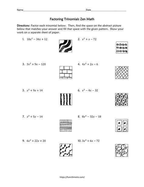 Factoring Polynomials Zen Math Funrithmetic