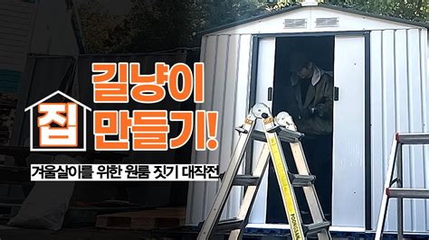 길냥이 집만들기 겨울살이를 위한 원룸 짖기 대작전 Youtube