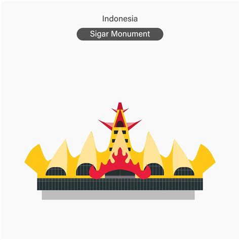 Indonesia Lampung Sigar Sigar Monument 50388775 Vector Art At Vecteezy