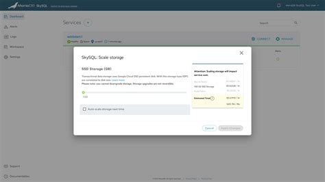 Self Service Operations MariaDB Documentation