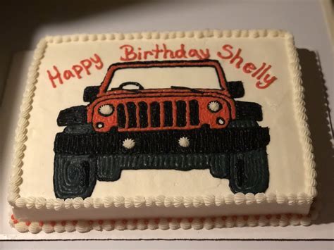 Postal Jeep Cake For Car Lovers
