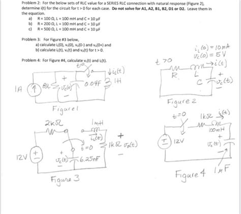Solved Problem For The Below Sets Of RLC Value For A Chegg Com