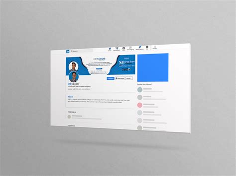 linkedin cover photo design md kawsar behance