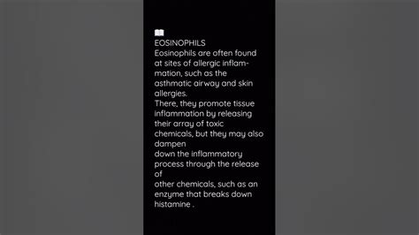 Eosinophils Youtube
