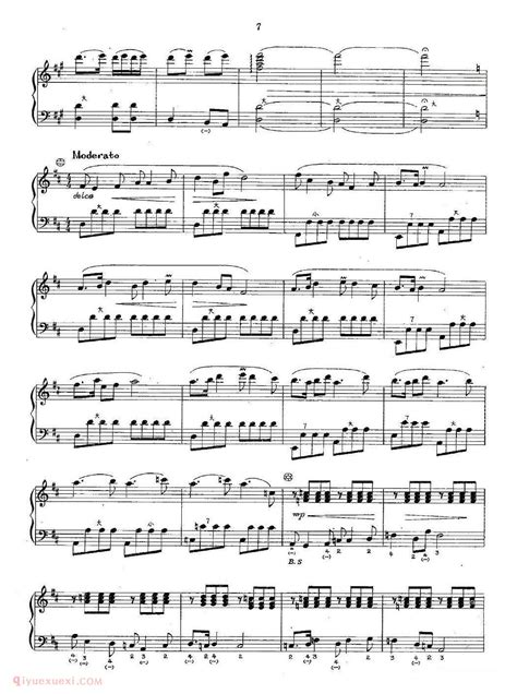 手风琴乐谱【春节序曲】五线谱手风琴曲谱器乐学习网