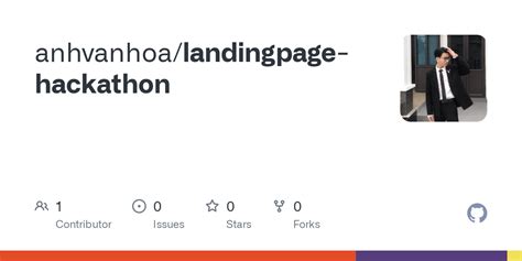 GitHub Anhvanhoa Landingpage Hackathon