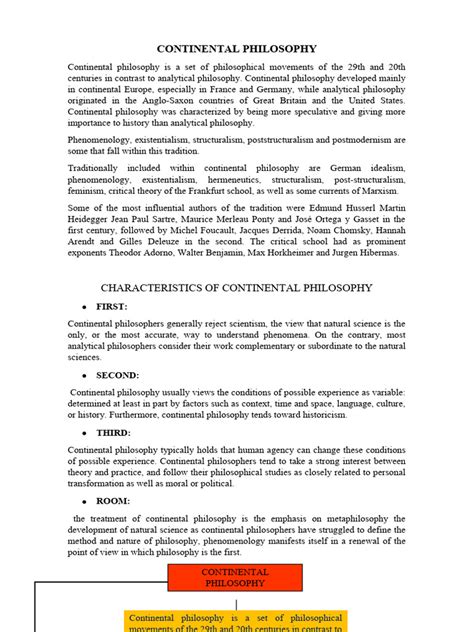 Continental Philosophy Pdf Continental Philosophy Western Philosophy