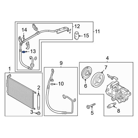 Hyundai OE 9769034350 - A/C Refrigerant Pressure Sensor O-Ring