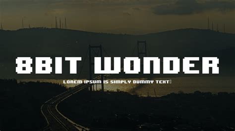 8bit Wonder Font Download Free For Desktop And Webfont