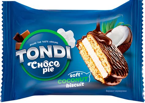 Choco Pie кокосовый «Tondi» (коробка 2,13 кг) - купить по цене ...