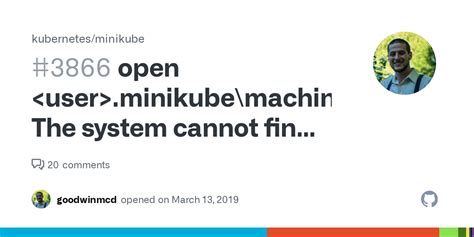 Open Minikube Machines Minikube Config Json The System Cannot Find