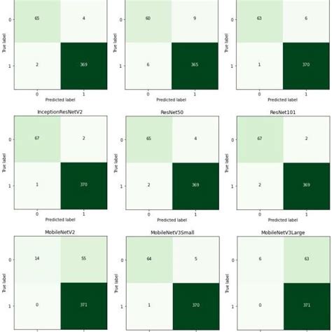 evaluation performance of binary class dl models used in the