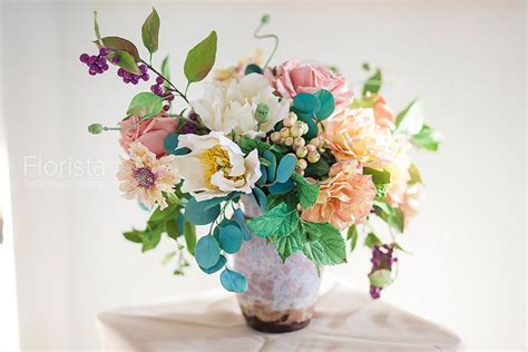 Букет с пионами и садовыми розами Florista Flores Flores De
