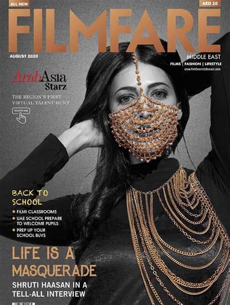 Shruti Hassan Covers Her Face With Gold For A Magazine Cover