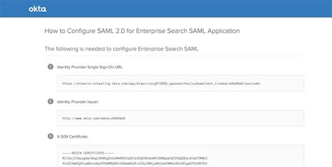 Setting Up Saml For Elastic Enterprise Search Okta Edition Elastic Blog