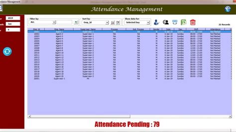 Attendance Management System V2 0 PK An Excel Expert