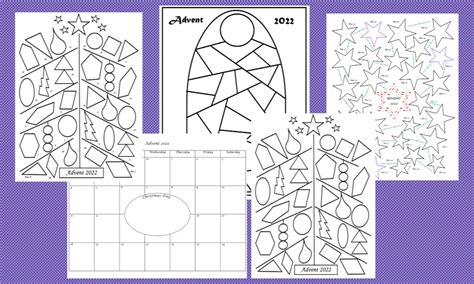 Advent Calendar Templates 2022 Praying In Color