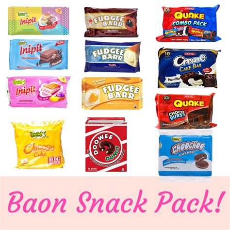 Baon Snacks Dowee Inipit Fudgee Bar Cream O Choochoo Cheese Cake