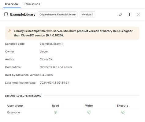 Libraries Cloverdx 720 Documentation