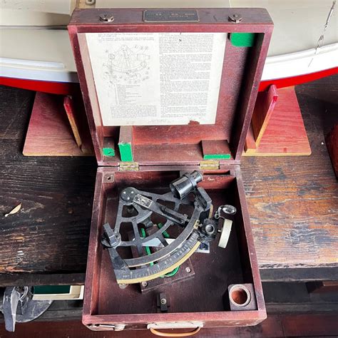 806 Vintage Us Navy Bureau Of Ships Sextant Type Stadimeter Model 0
