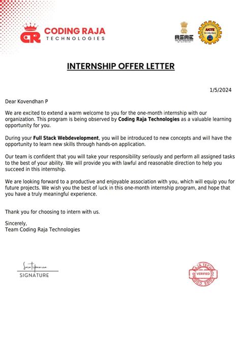 Kovendhan P On Linkedin Internship Fullstackdeveloper