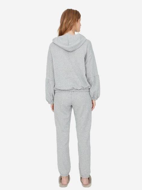 Пижама (худи + штаны) женская Trendyol THMAW21PT0674 M Gray ...