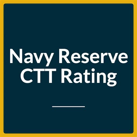 Cryptologic Technician Technical Ctt Navy Reserve 2025
