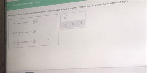 solved objective knowledge check multiply or divide the