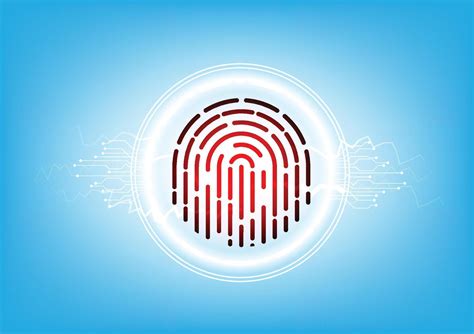 Technology Fingerprint Scanner Security Abstract Background Concept