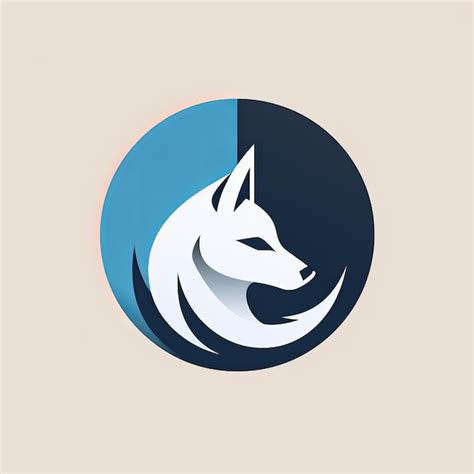 Premium Photo Sleek And Minimalist Wolf Mascot Logo