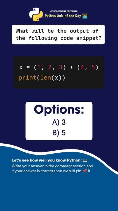 python quiz question 113 👨‍💻 shorts youtube