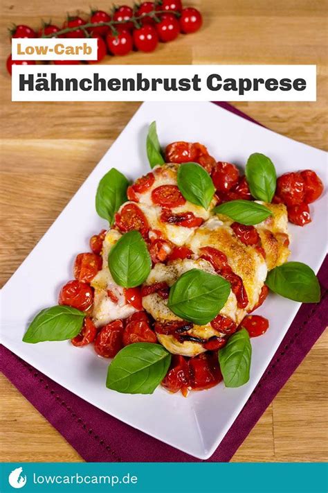 Low Carb Hähnchenbrust Caprese ein schneller Auflauf der
