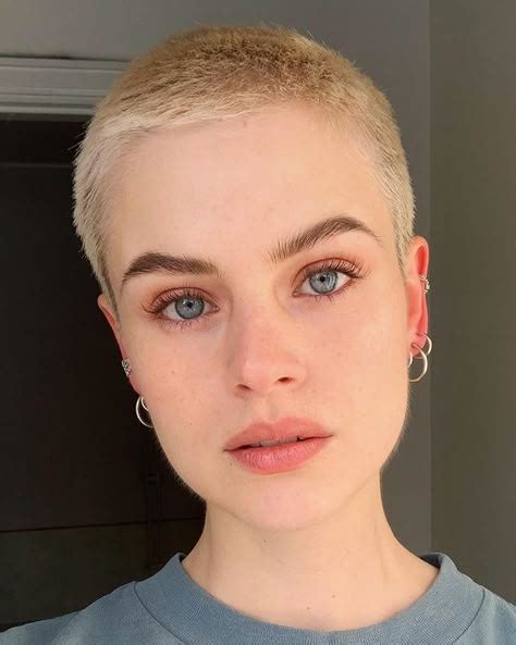Blonde Buzzcut Woman