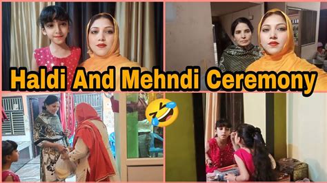 Haldi And Mehndi Ceremony 💐 Saba Siddiqui Haldi Vlog 😊 Saba