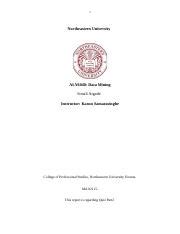 ALY 6040 Assignment3Report Docx 1 Northeastern University ALY6040